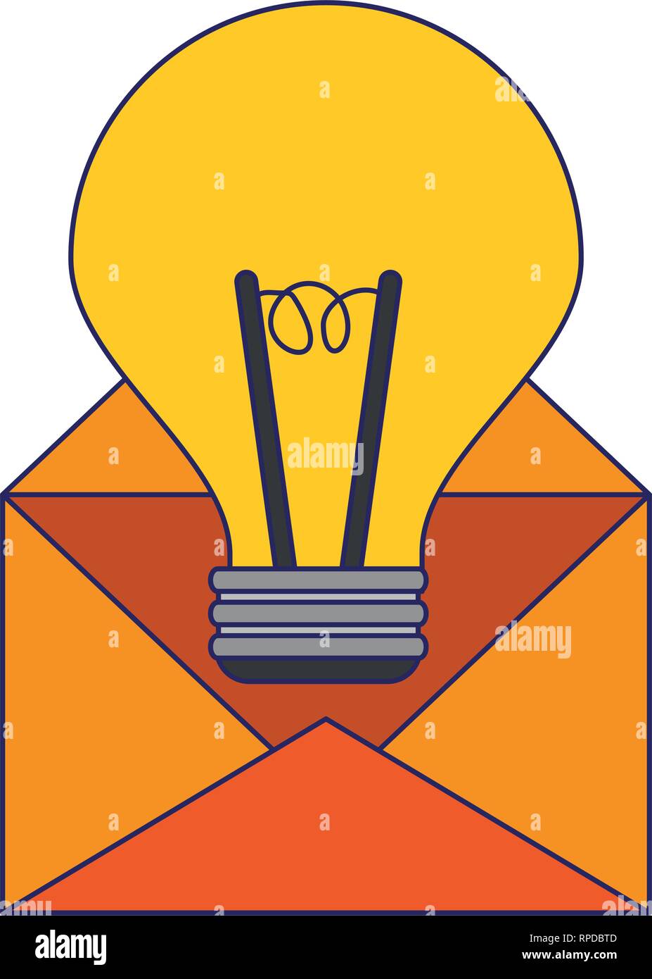 Light blue envelope Stock Vector Images - Alamy