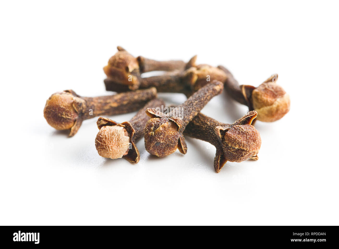 Carnation, dried clove spice isolated on white background Stock Photo ...