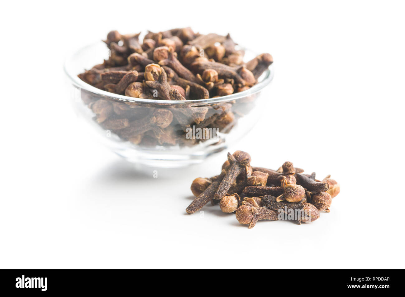 Carnation, dried clove spice isolated on white background Stock Photo ...