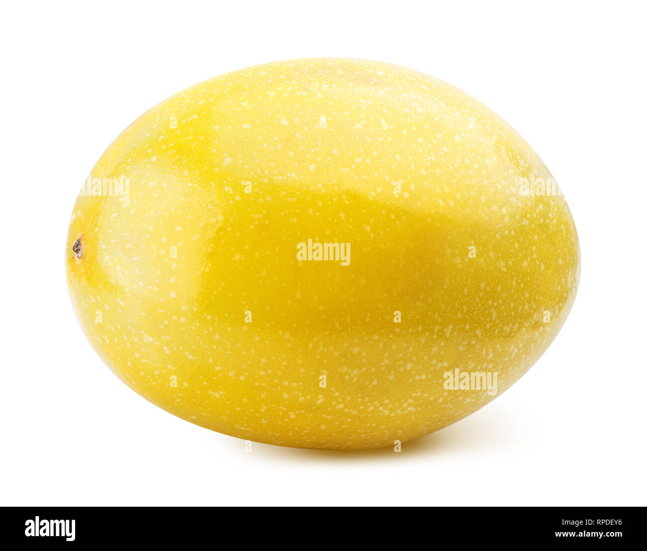 Yellow passion fruit isolated on white background. Clipping path Stock ...