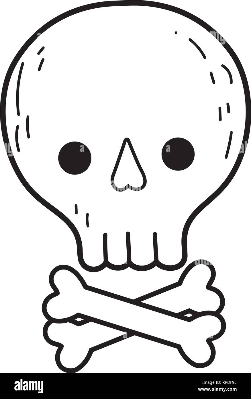 cute pirate skull icon Stock Vector Image & Art - Alamy