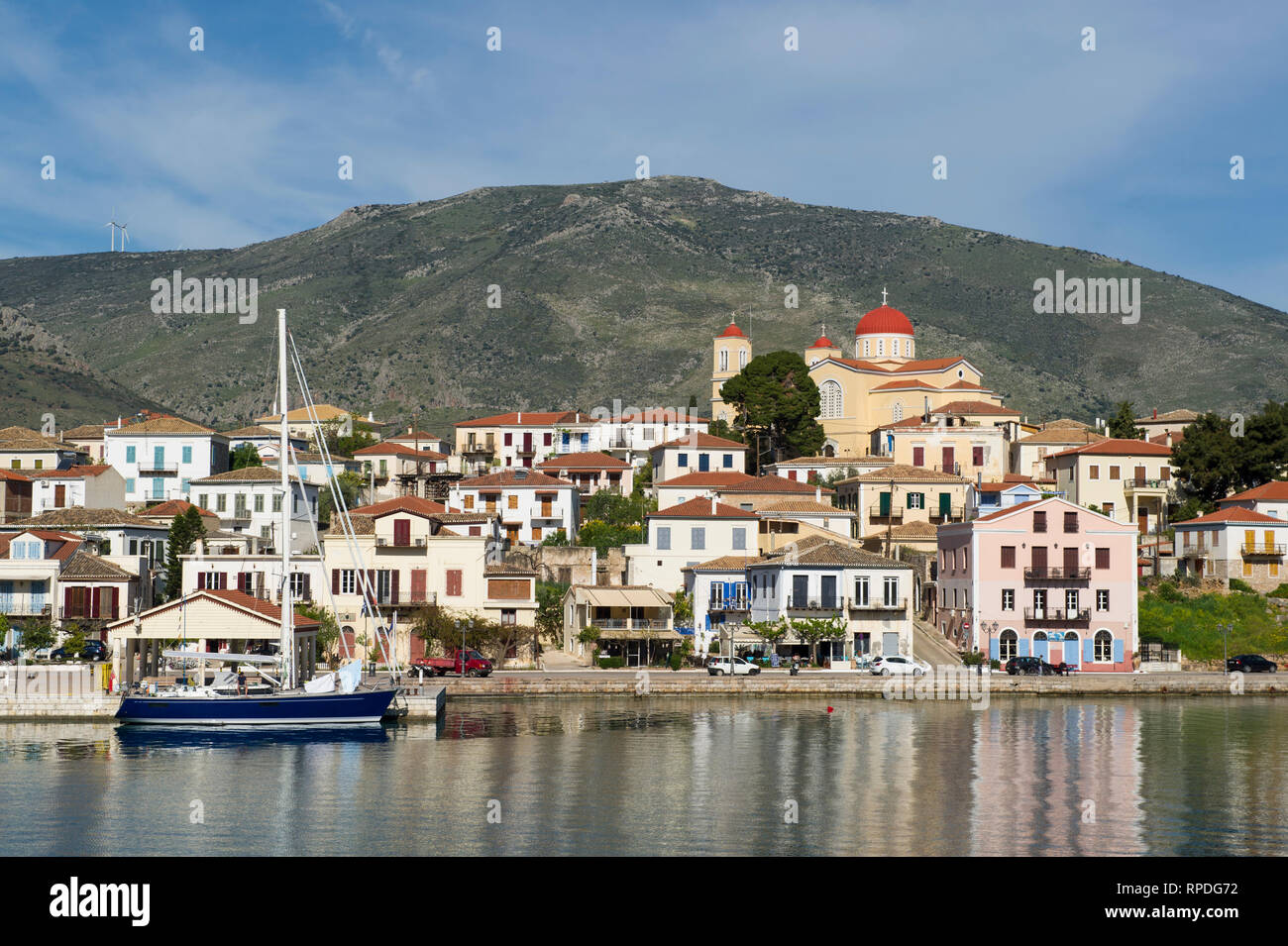 Galaxidi on the Gulf of Corinth, Greece Stock Photo - Alamy