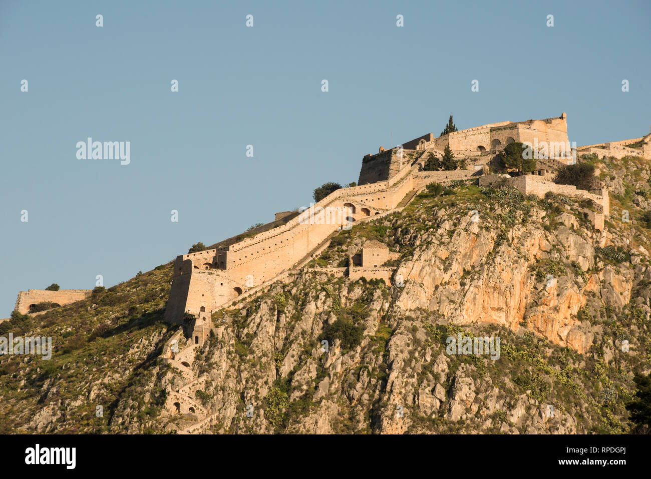 Palamidi Castle, Nafplio, Greece Stock Photo - Alamy
