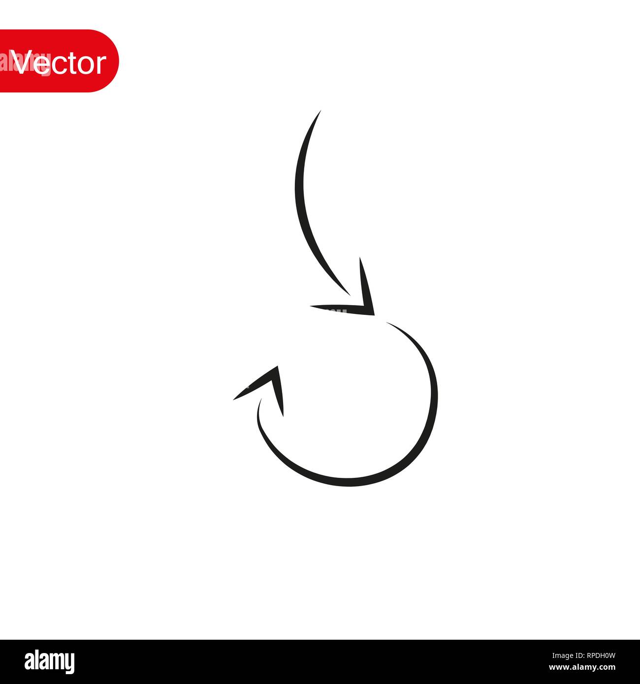 Redo Arrow Icon. Direction arrow sign. Motion icon. eps10 Stock Vector ...