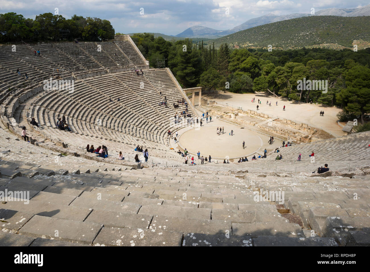4th-century-BC theatre of Epidavros, Greece Stock Photo - Alamy