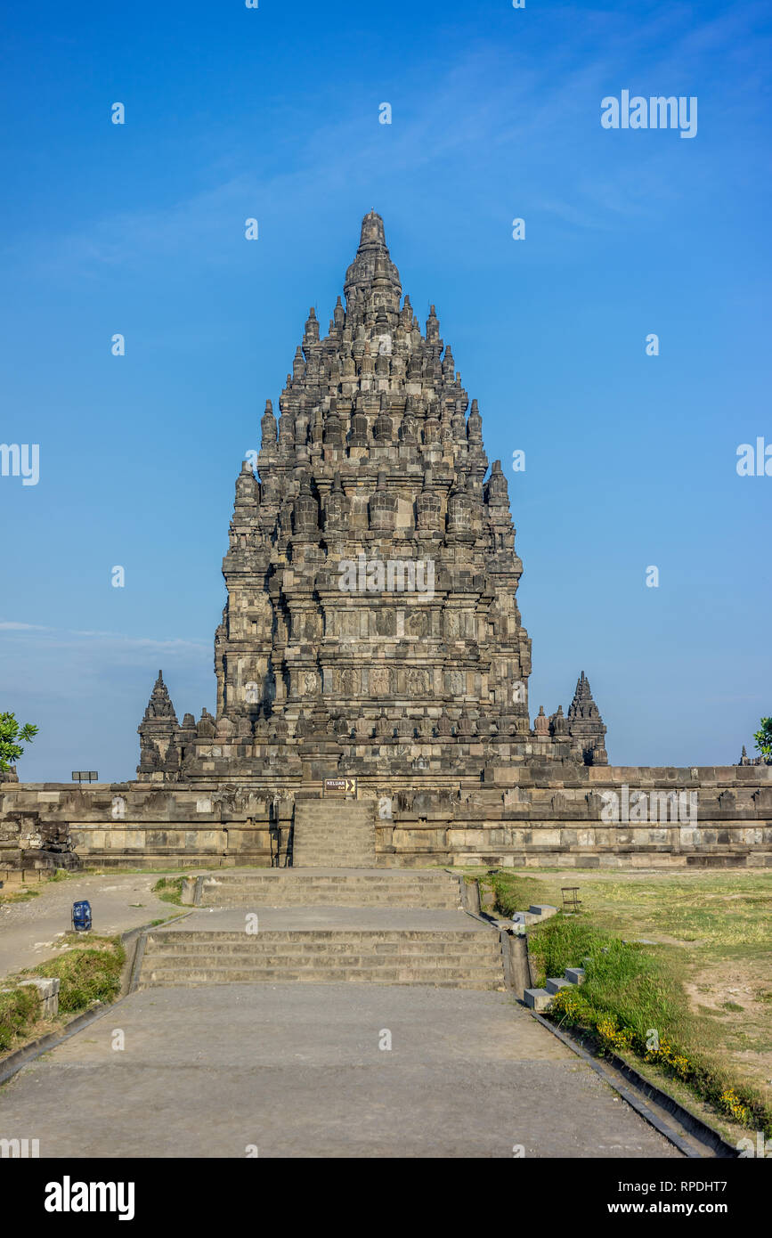 Prambanan temple complex. 9th century Hindu temple located near ...