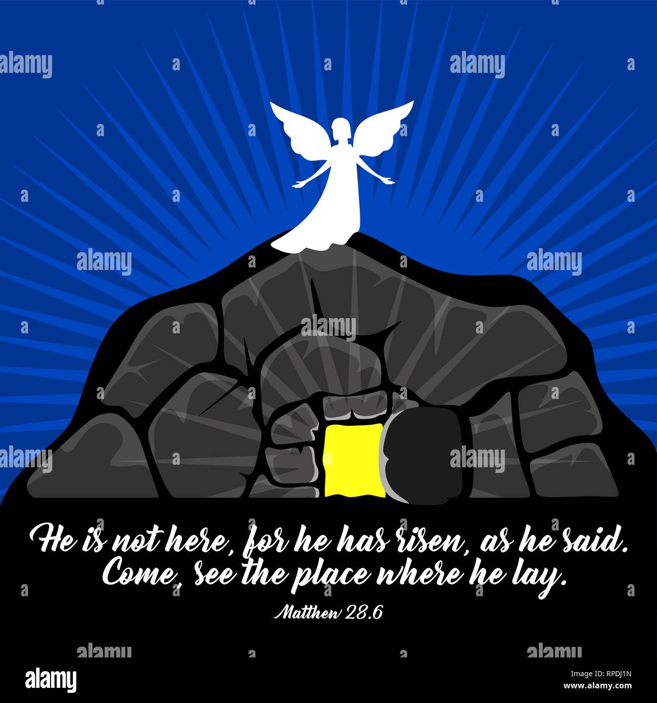 Easter illustration. Jesus Christ is risen Stock Vector Image & Art - Alamy