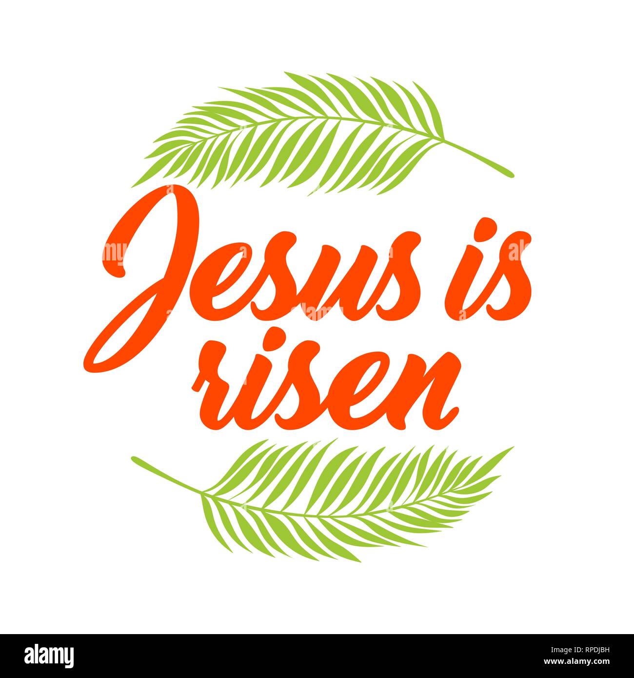 Easter illustration. Jesus Christ is risen Stock Vector Image & Art - Alamy