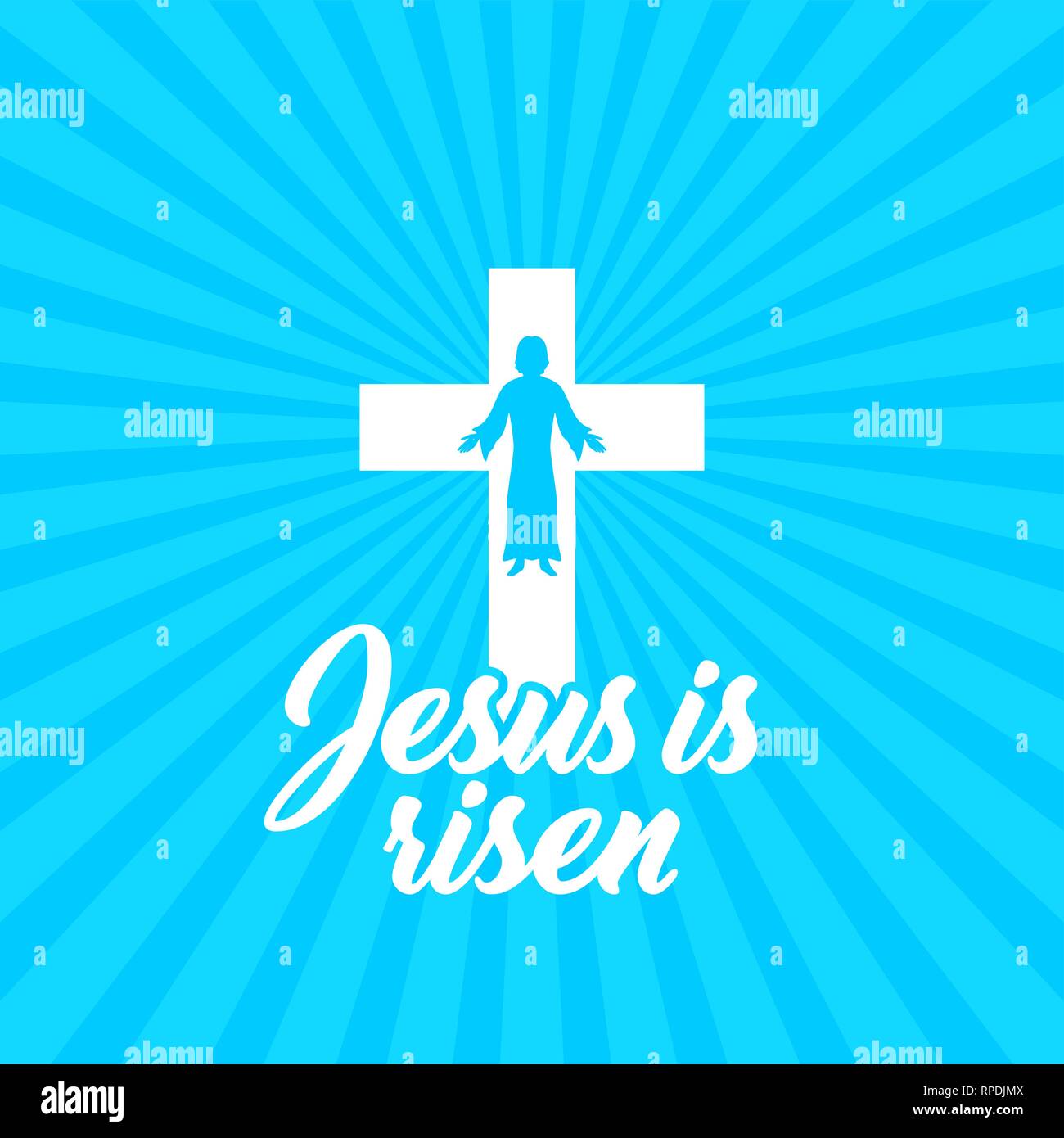 Easter illustration. Jesus Christ is risen Stock Vector Image & Art - Alamy