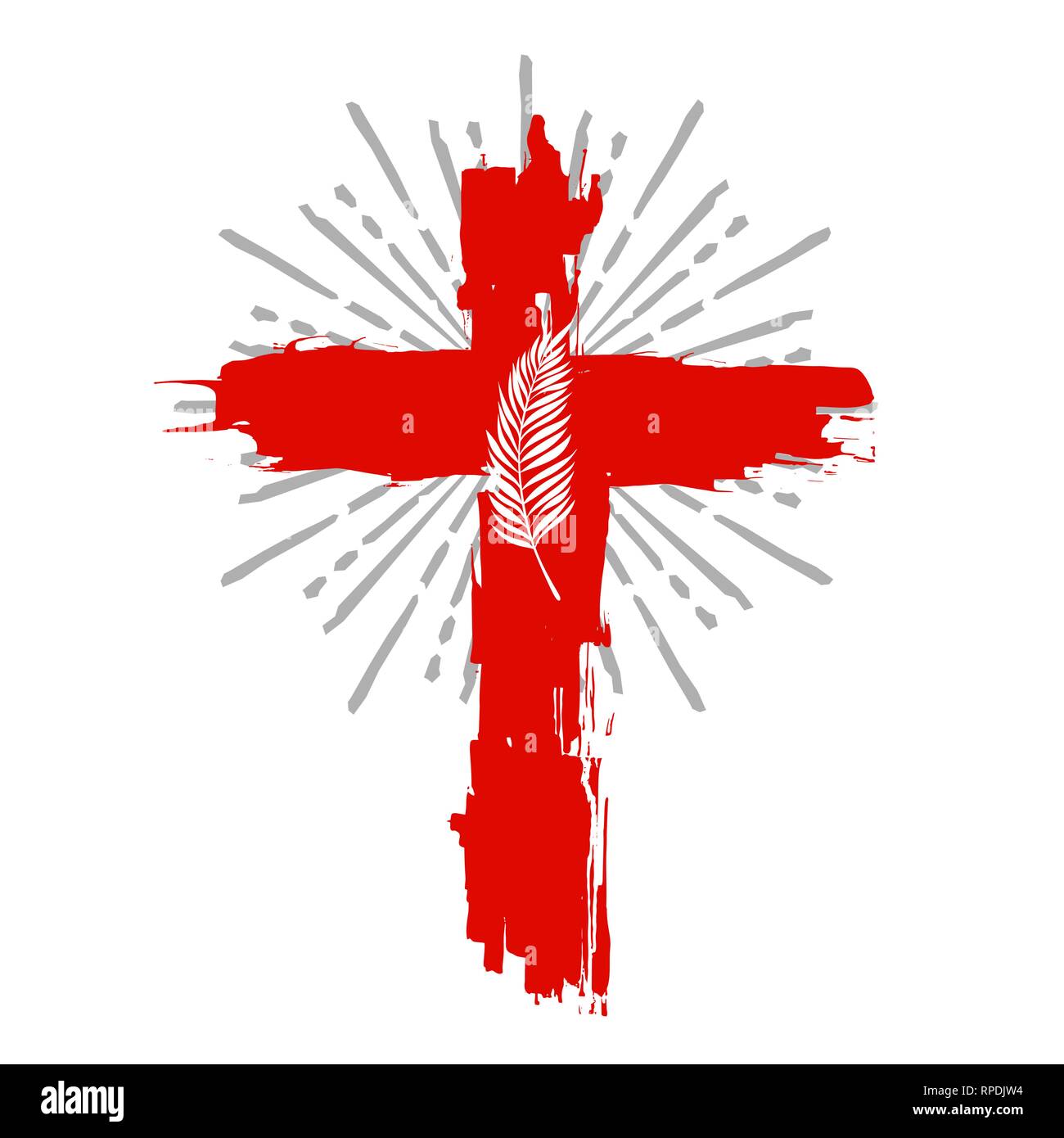Cross of Jesus Christ. Easter illustration Stock Vector Image & Art - Alamy