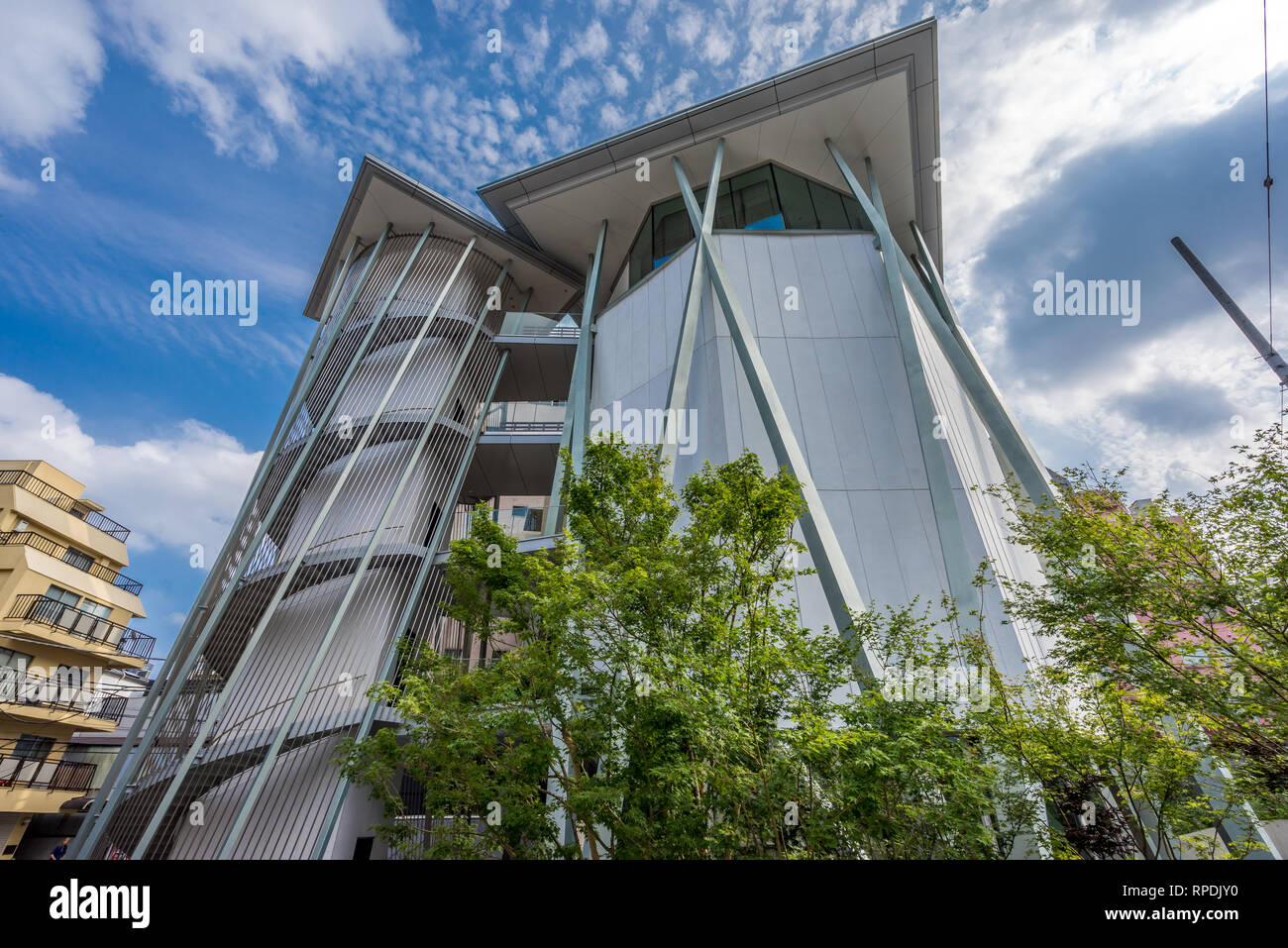 Tokyo, August 08, 2015. Totem Pole Photo Gallery building. Located in ...