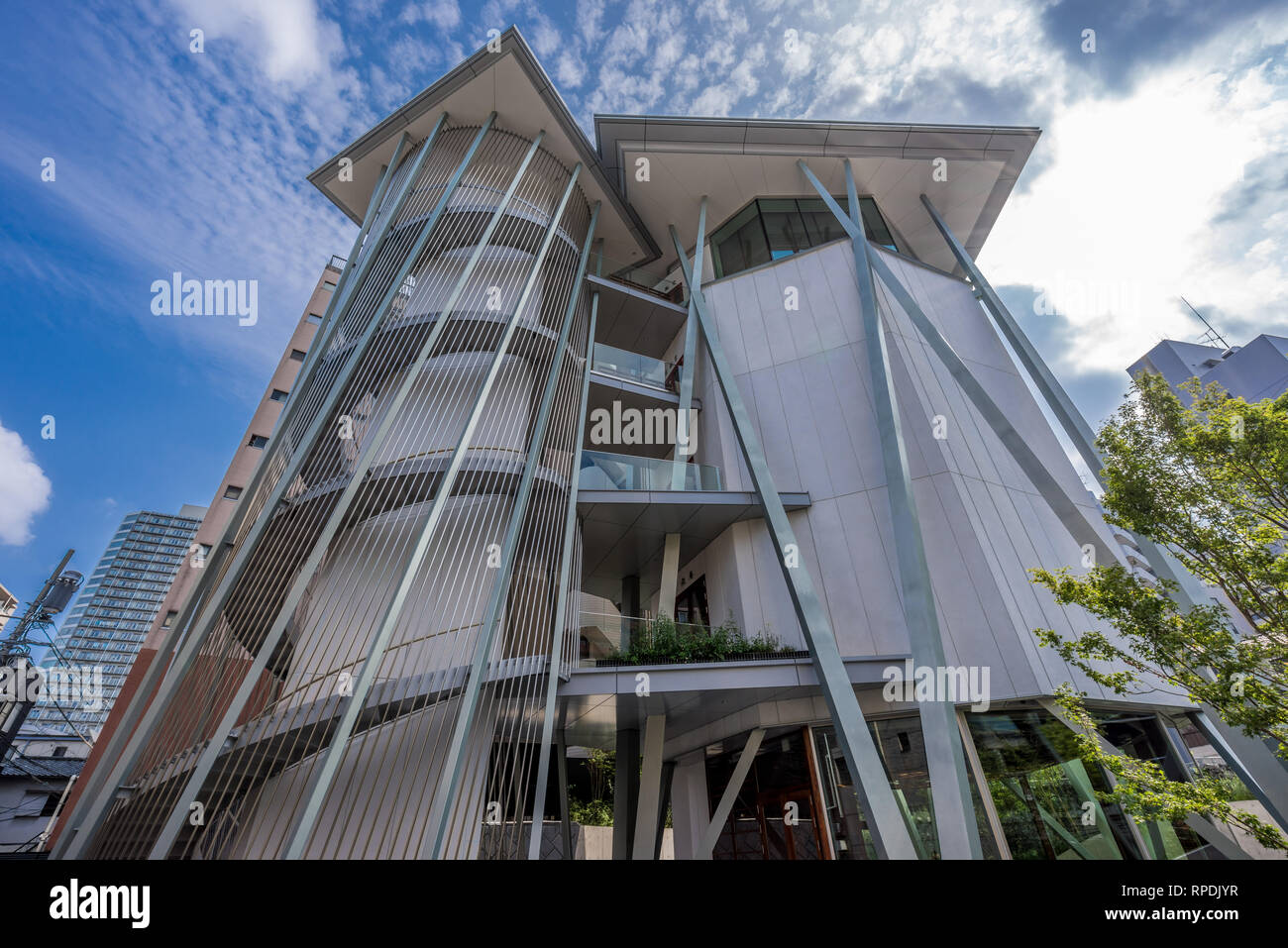 Totem Pole Photo Gallery building. Located in Yotsuya, Shinjuku Ward ...