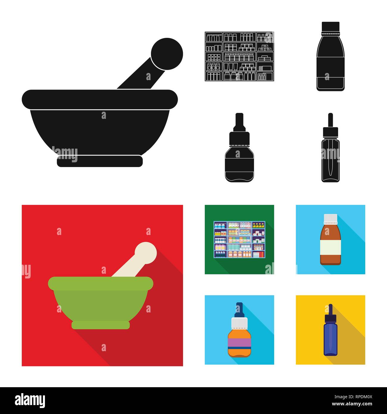 bottle,vial,bowl,plastic,drops,spray,pestle,shelves,dropper,mortar ...