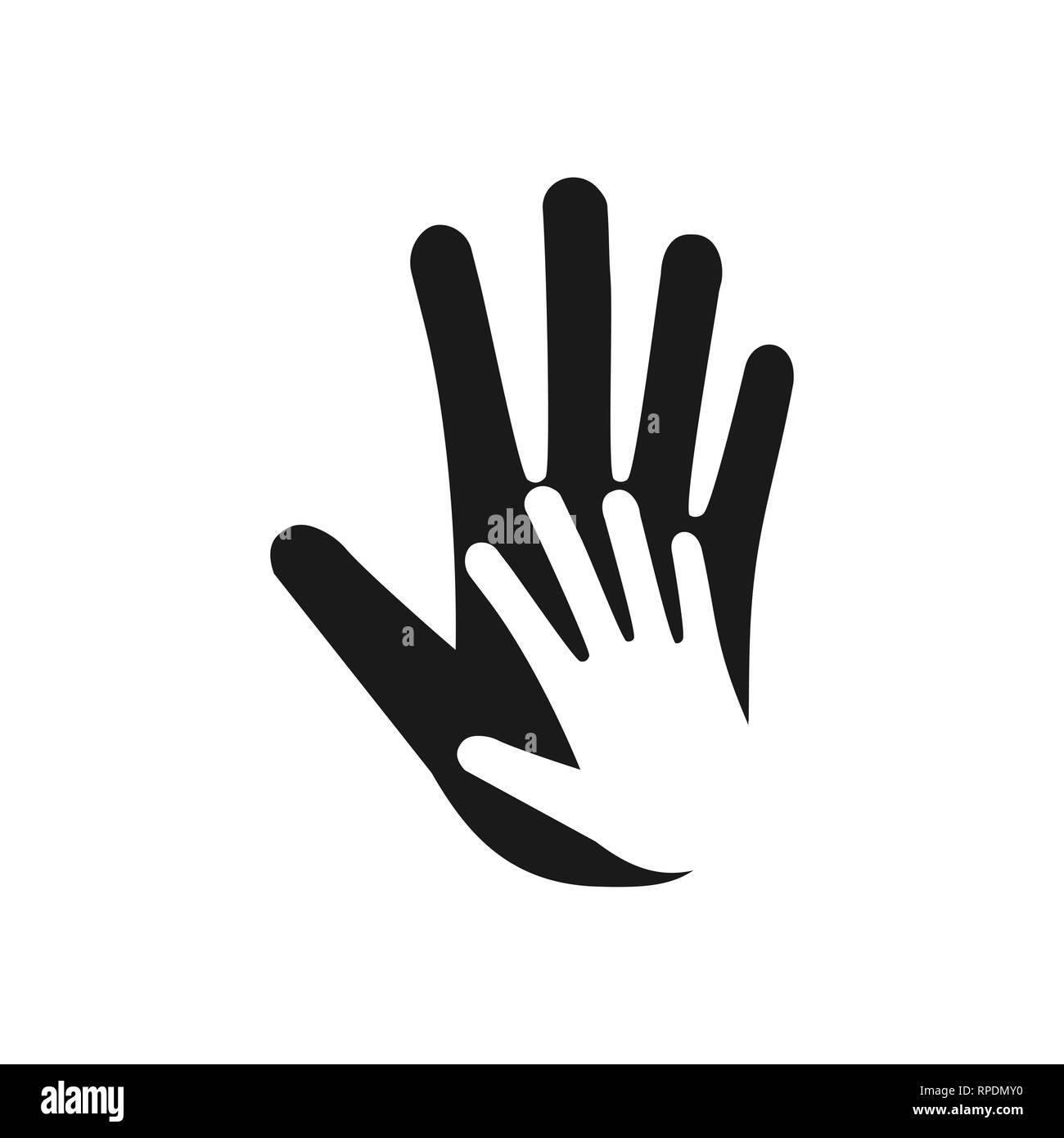 Hand, charity caring icon Vector flat Stock Vector Image & Art - Alamy