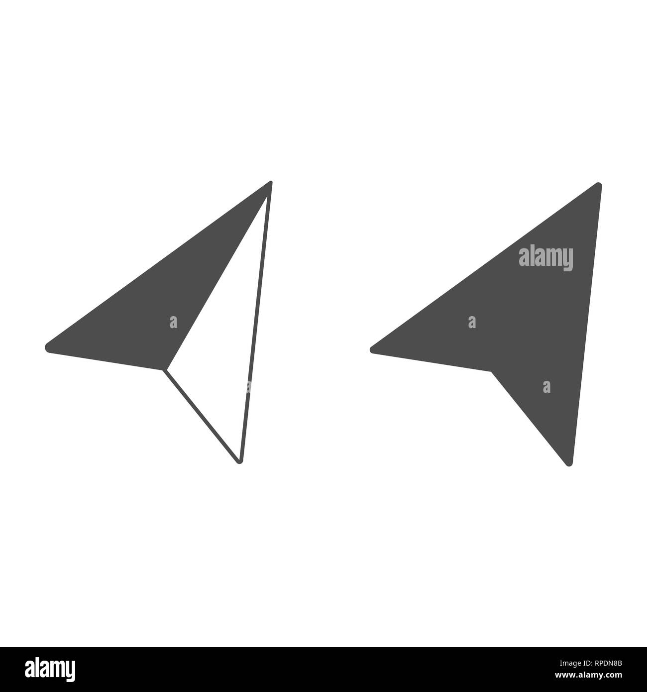 Vector Icon Compass Navigation Icon Stock Vector Image And Art Alamy