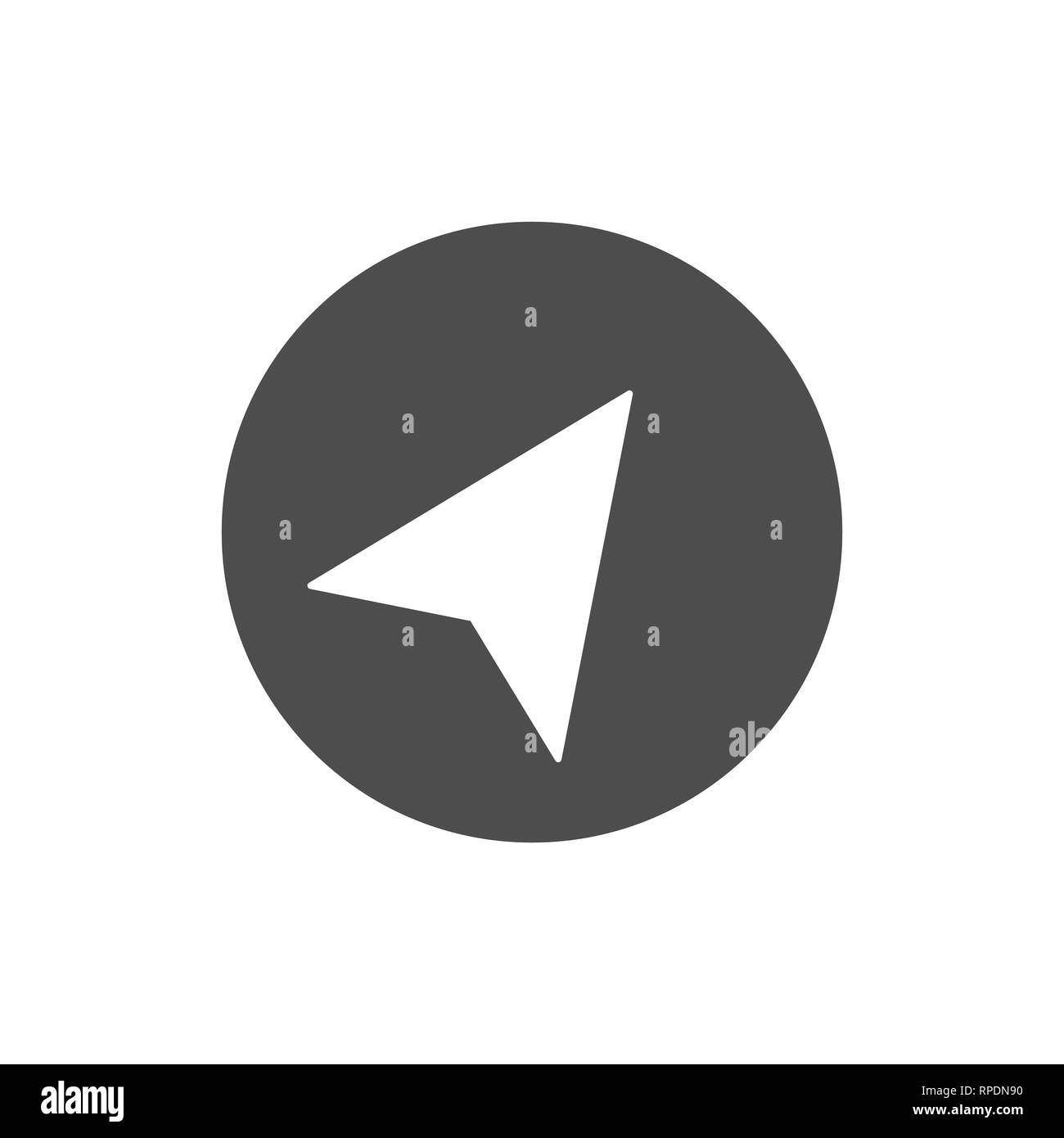 Vector Icon Compass Navigation Icon Stock Vector Image And Art Alamy