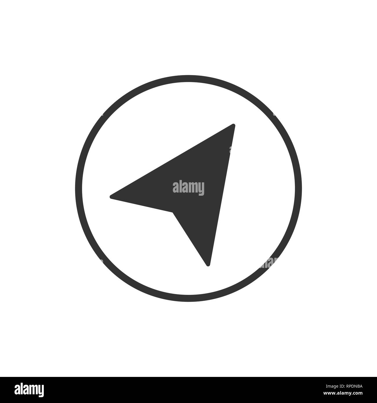 Vector Icon Compass Navigation Icon Stock Vector Image And Art Alamy