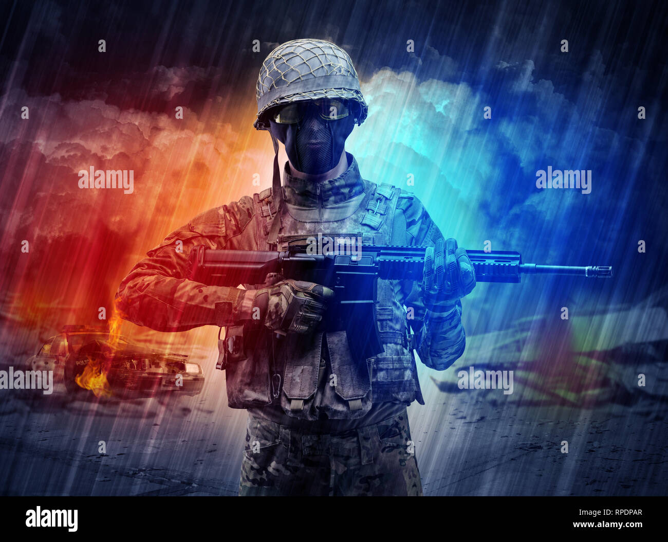 Mask in dust storm hi-res stock photography and images - Alamy