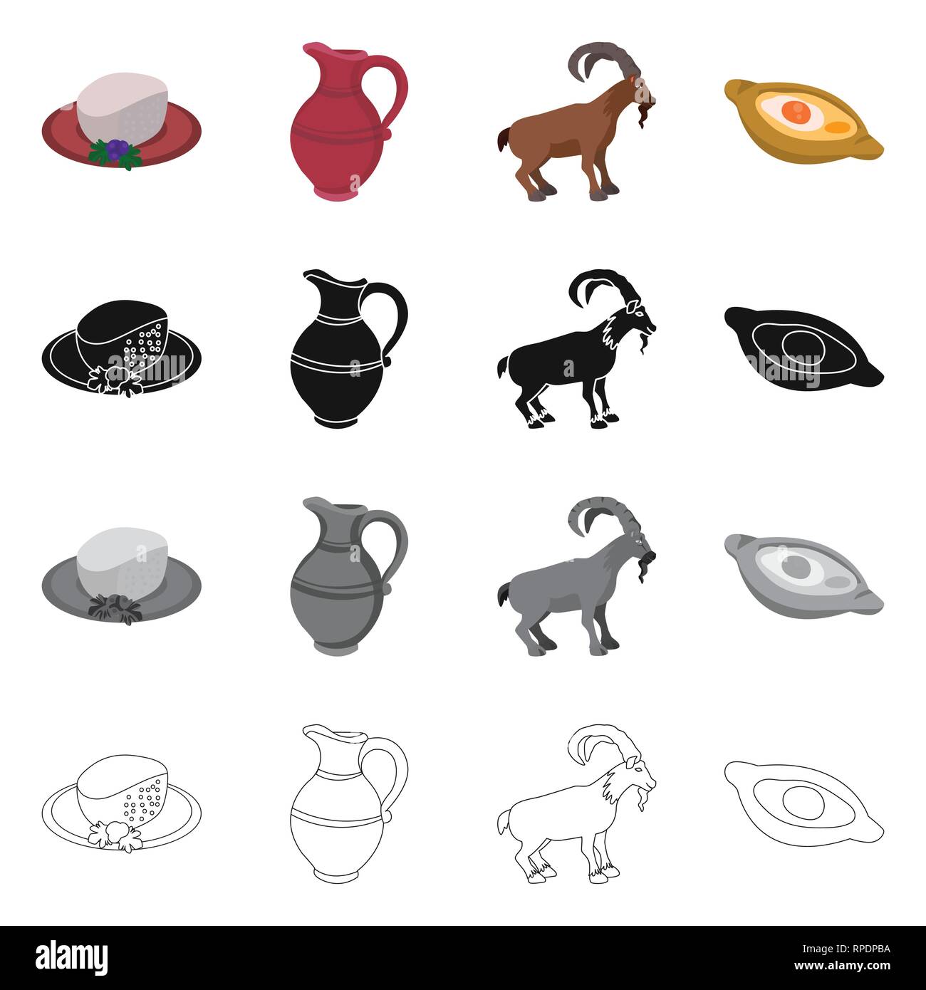 Vector design of culture and sightseeing sign. Set of culture and ...