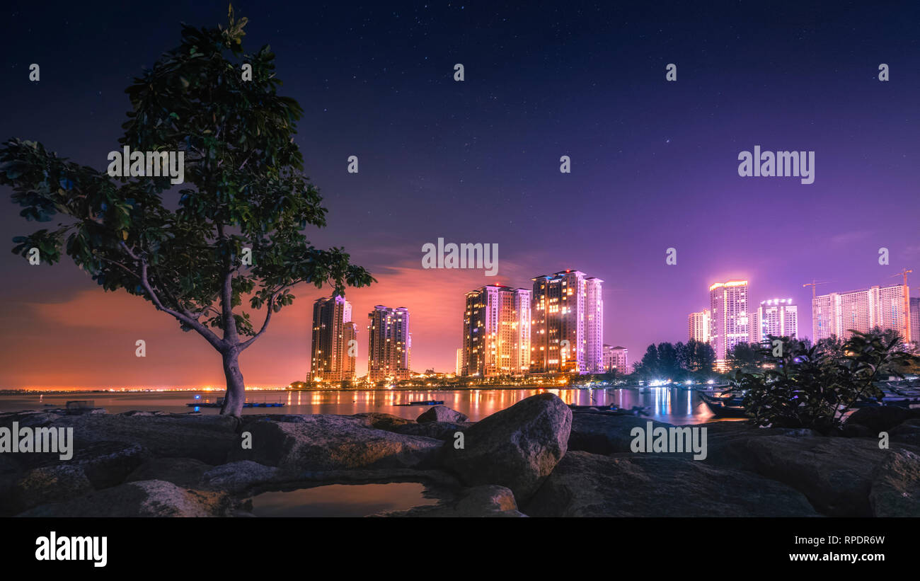 Night view penang city hi-res stock photography and images - Alamy