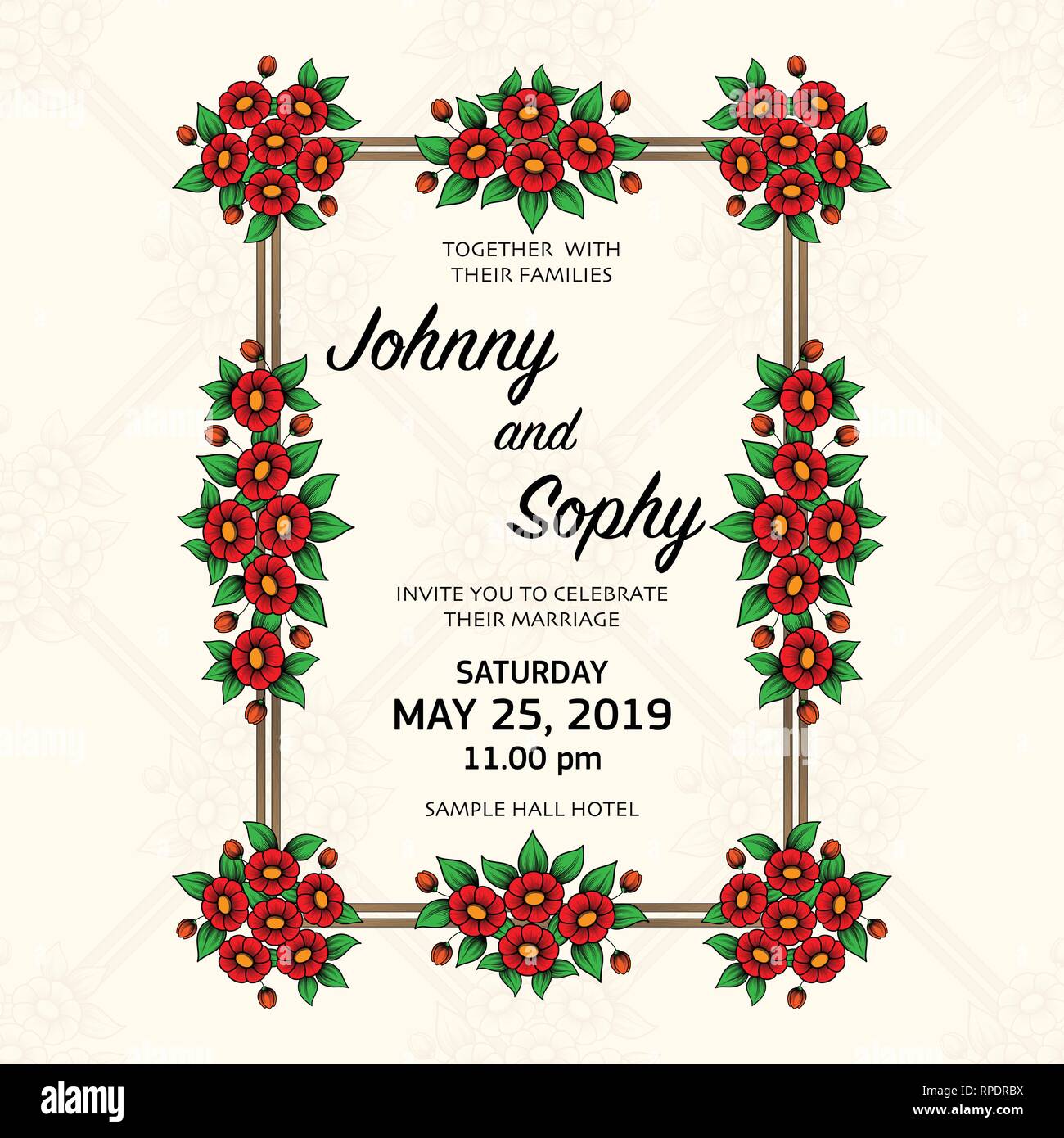 Marriage background Stock Vector Images - Alamy