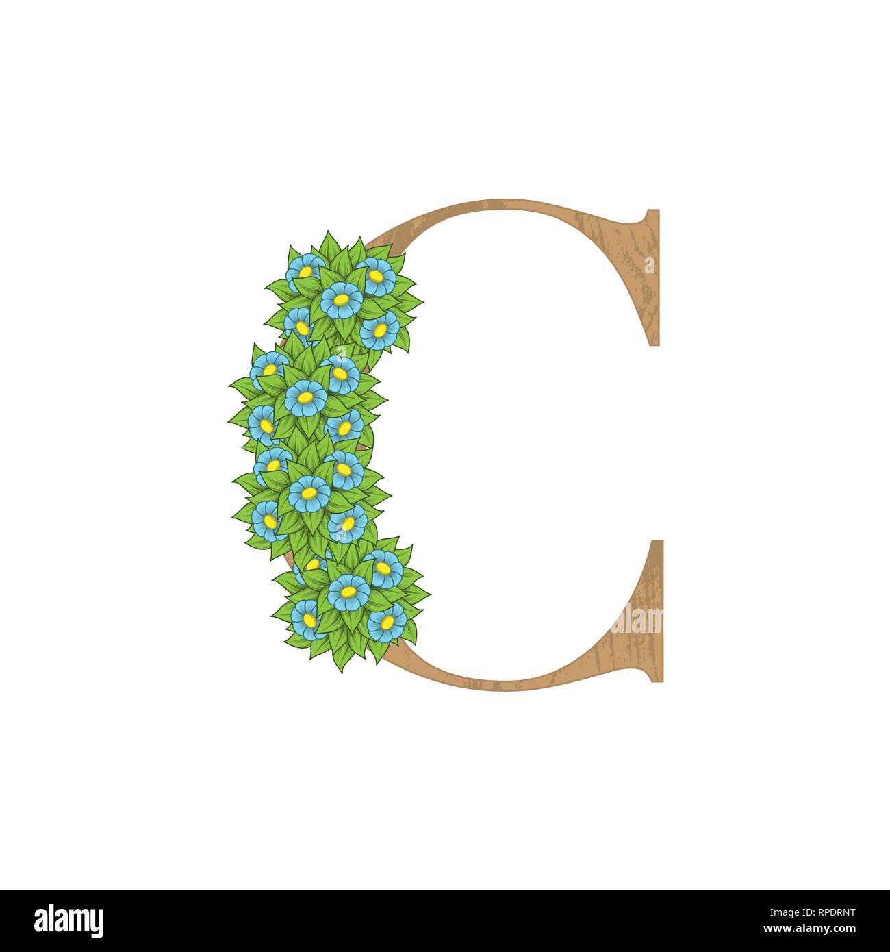 C letter flowers Cut Out Stock Images & Pictures - Alamy