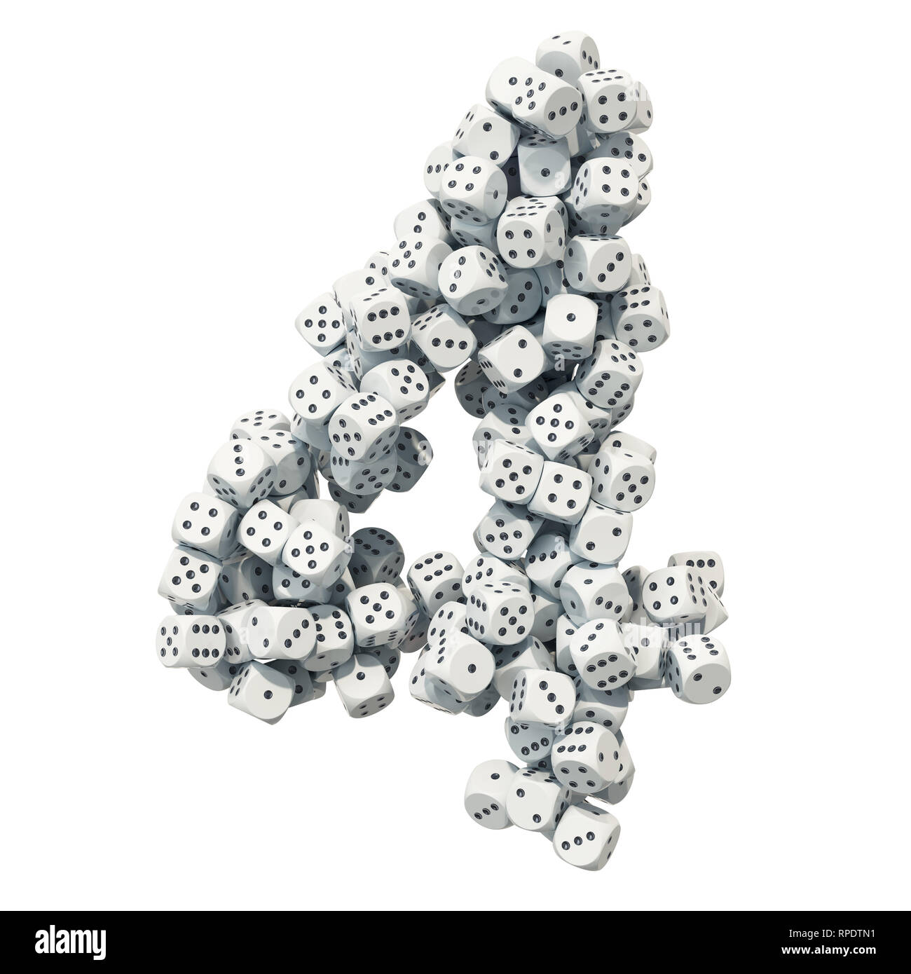 Number four dice hi-res stock photography and images - Alamy