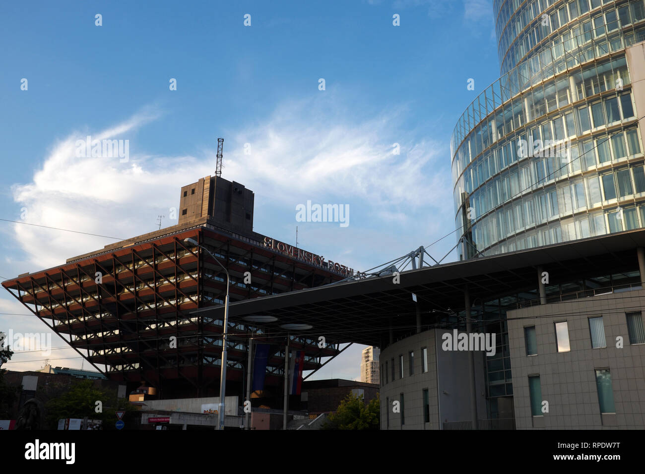 The Slovak Radio Building, Bratislava, Slovakia Stock Photo - Alamy