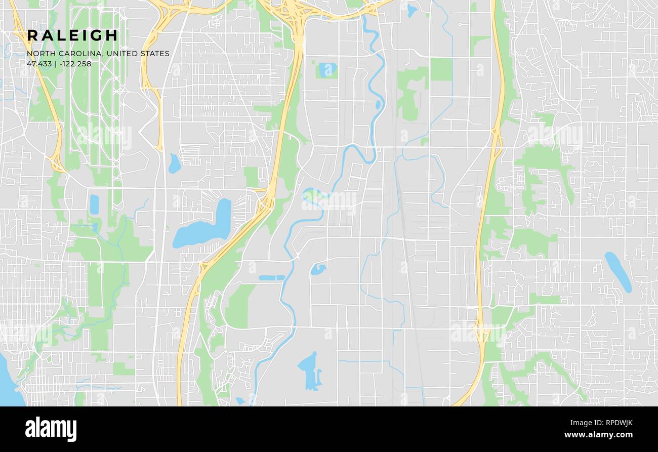 Map Of Raleigh High Resolution Stock Photography and Images - Alamy