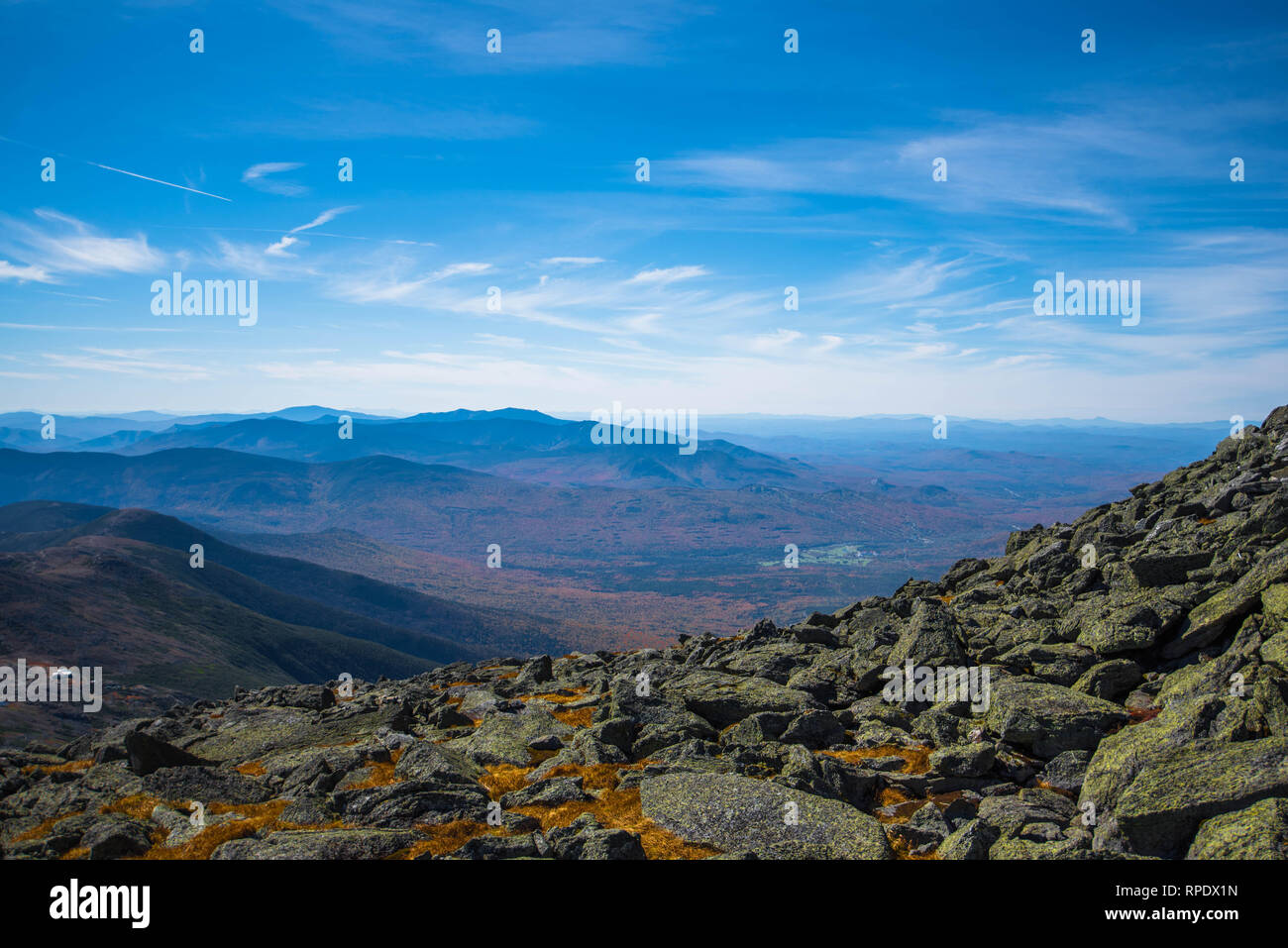 View from Mt. Washington in New Hampshire Stock Photo - Alamy