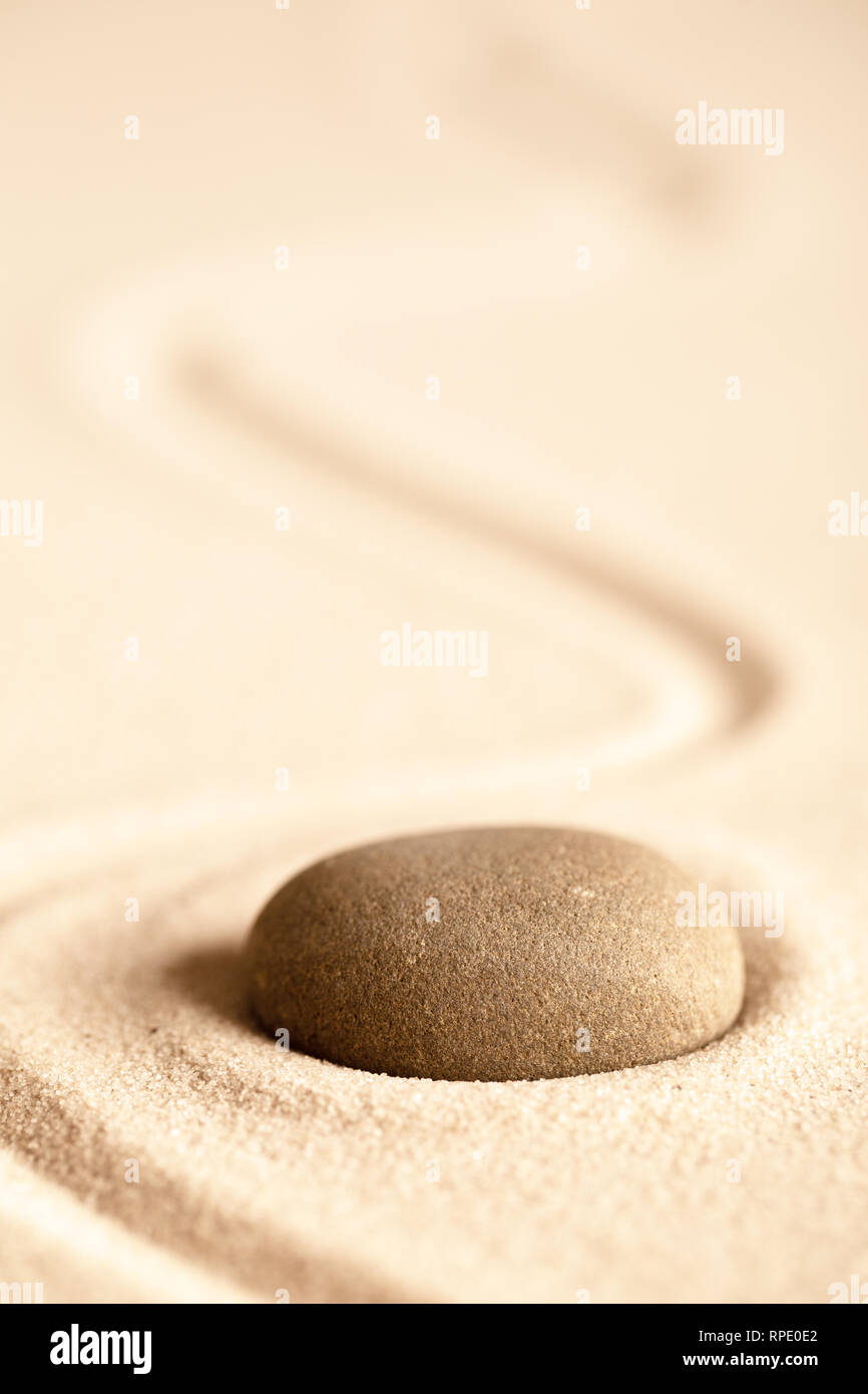 harmony purity and spirituality background, zen meditation stone Stock ...