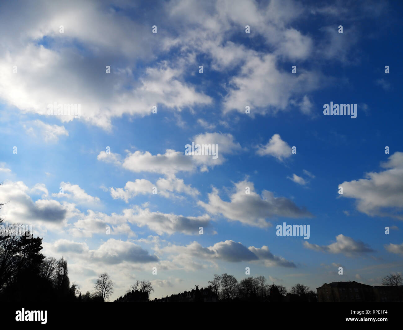 Sky clouds in winter Stock Photo - Alamy