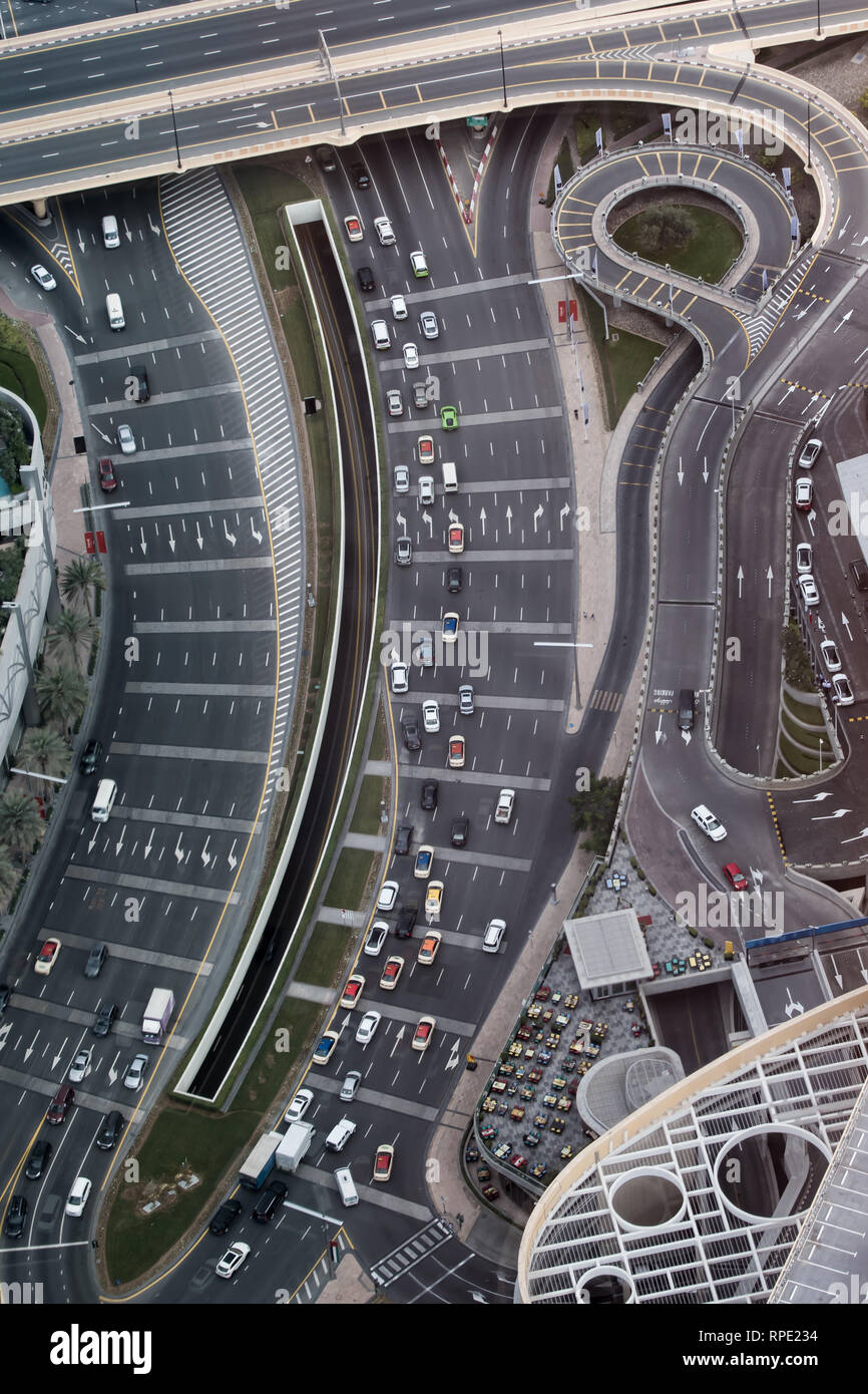Modern road intersection in dubai hi-res stock photography and images ...