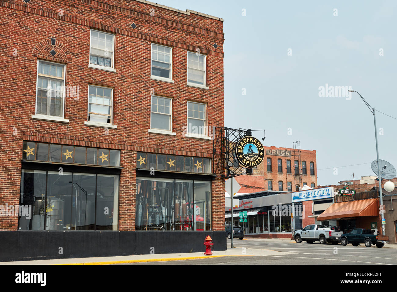 Headframe Spirits distillery in Butte, Montana Stock Photo - Alamy