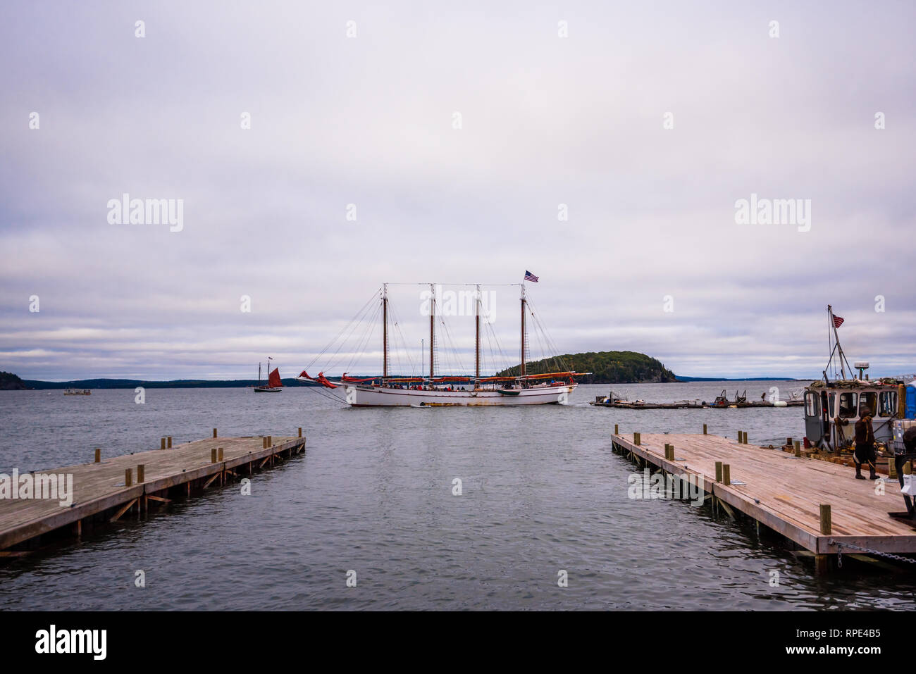 Scene from Bar Harbor, Maine Stock Photo - Alamy