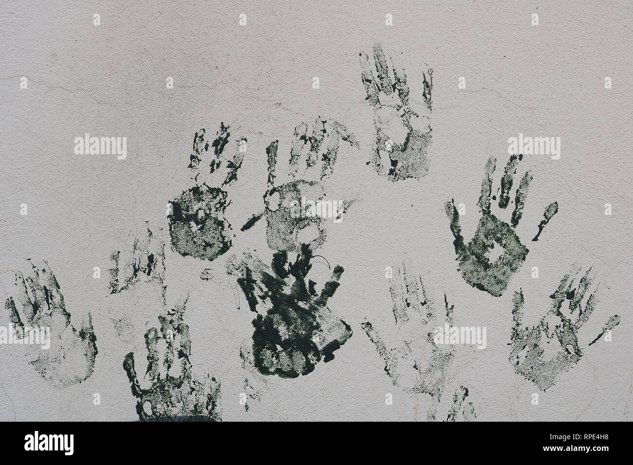 Abstract wall of hands hi-res stock photography and images - Alamy