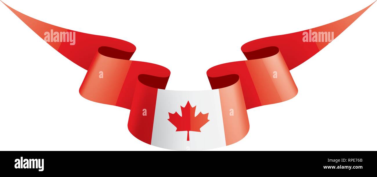 Canada flag, vector illustration on a white background Stock Vector Image & Art - Alamy
