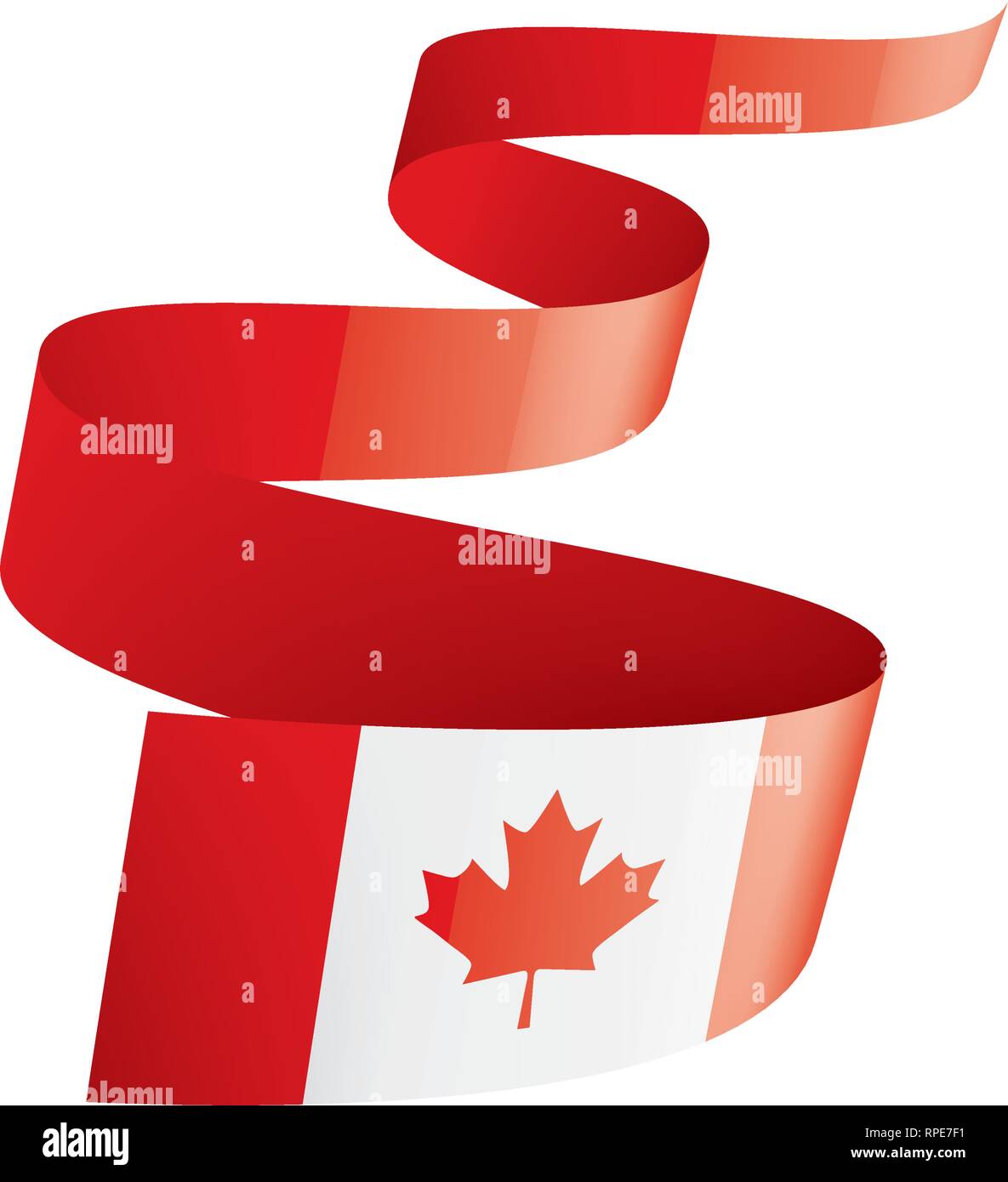 Canada flag, vector illustration on a white background Stock Vector Image & Art - Alamy