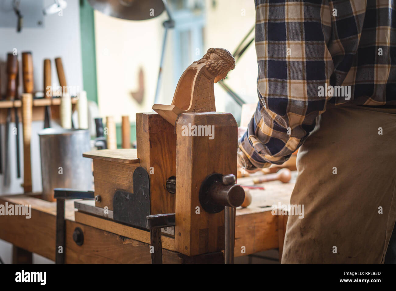Bench vise hi-res stock photography and images - Alamy