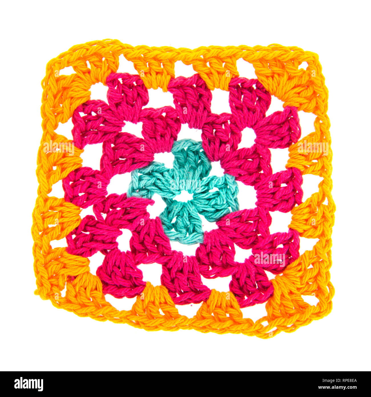 Square crocket in many colors isolated over white background Stock ...