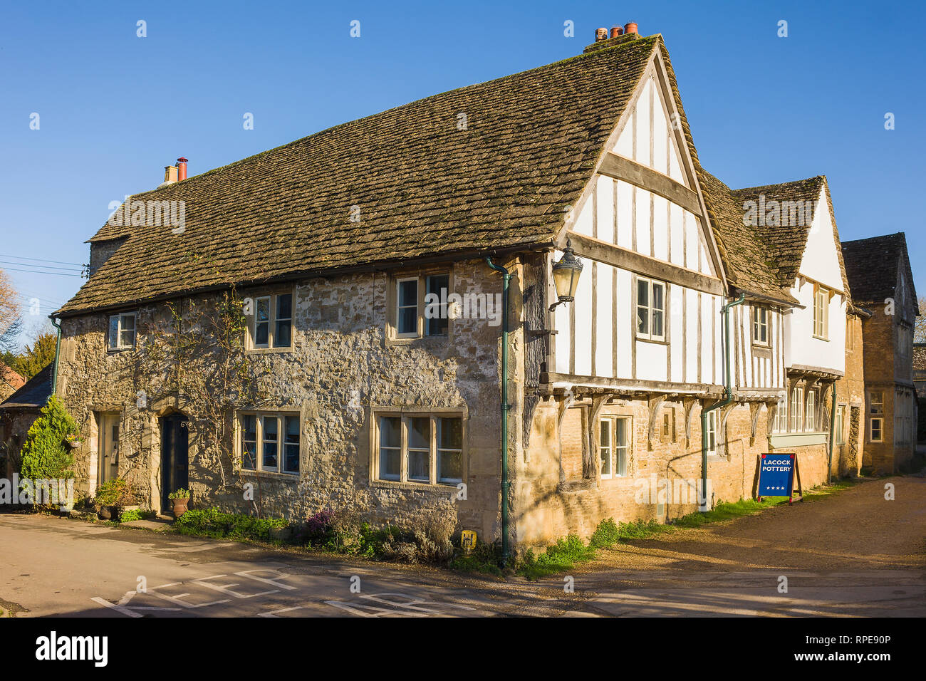Old stone-built village dwelling in the historic Wiltshire village of ...