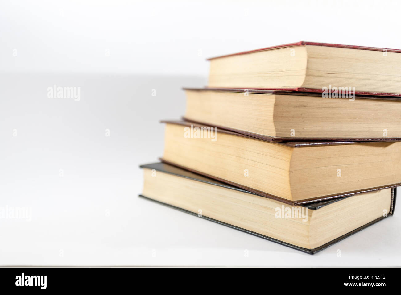 Stack of books close hi-res stock photography and images - Alamy