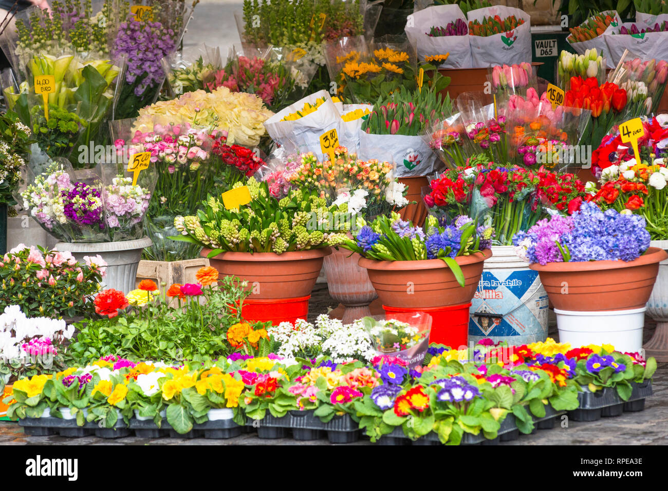 Fiori market rome hi-res stock photography and images - Alamy