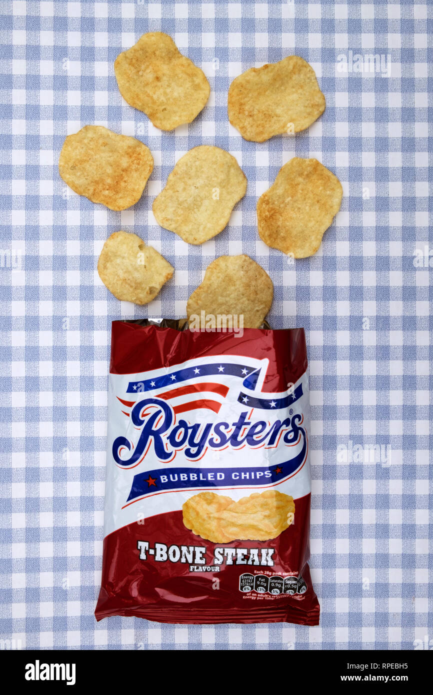 Roysters bubbled chips Stock Photo - Alamy