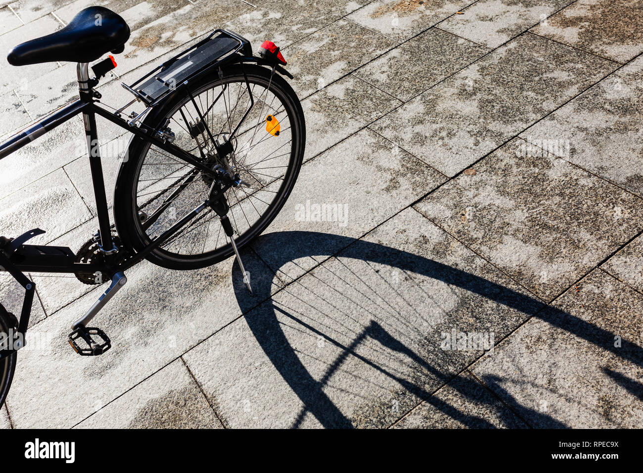 Bike shadow on pavement cycling hi-res stock photography and images - Alamy