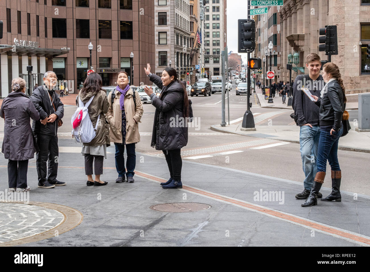 People touring in Boston, Massachusetts Stock Photo - Alamy