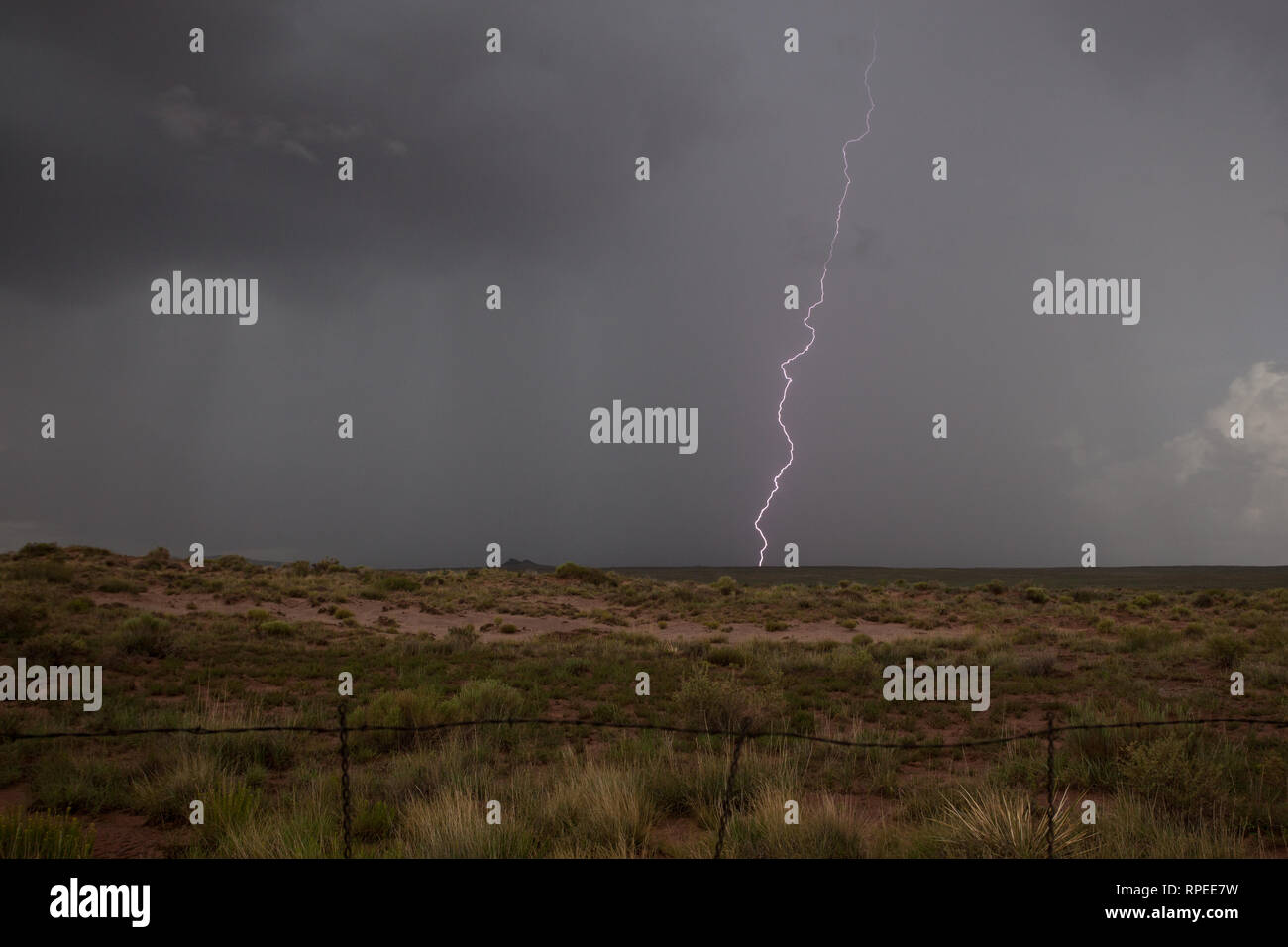Lightning in Navajo Country Stock Photo - Alamy