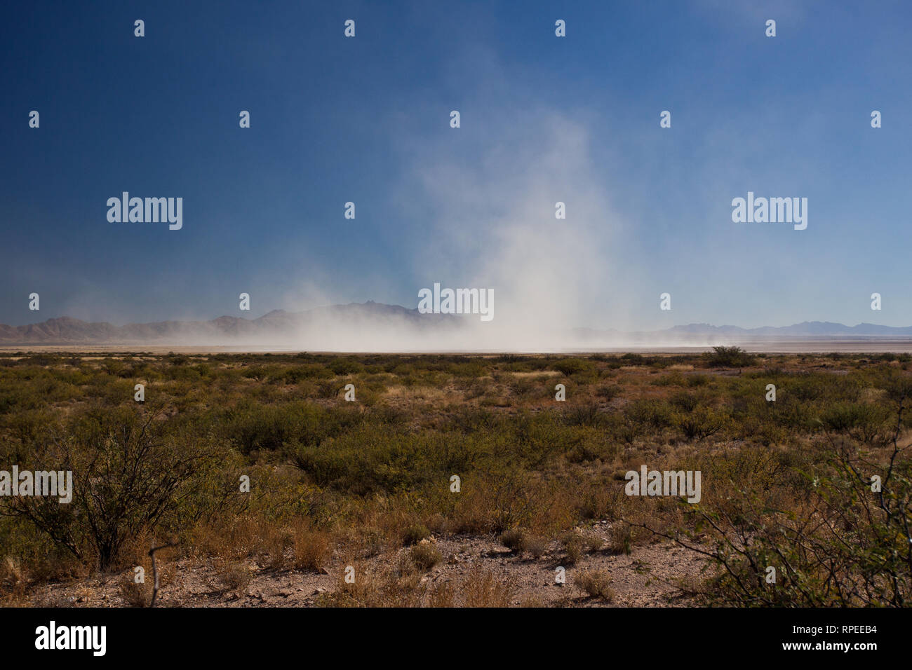 Playa Dust Plume Stock Photo - Alamy