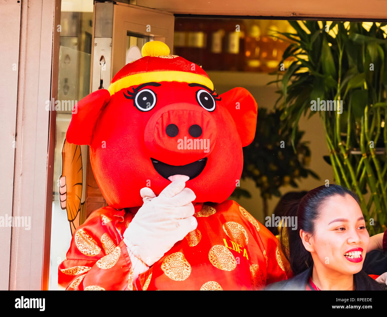 PARIS, FRANCE - FEBRUARY 17, 2019. Last day of the chinese new year ...