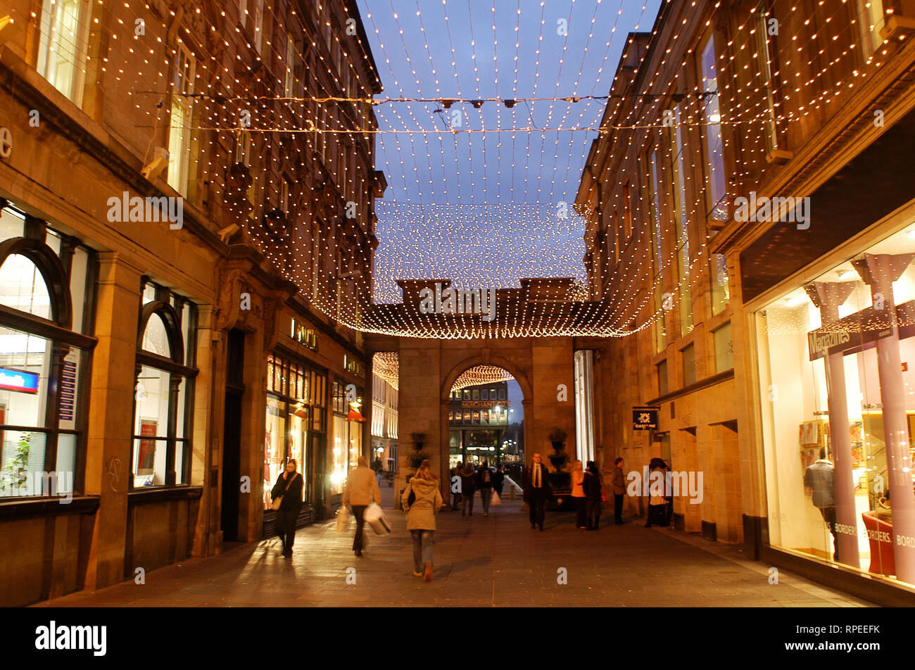 Merchant City entrance, Glasgow, Scotland, United Kingdom Stock Photo ...